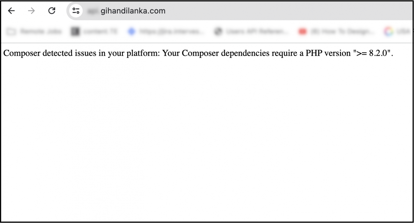 How to Fix "Composer detected issues in your platform: Your Composer dependencies require a PHP ...